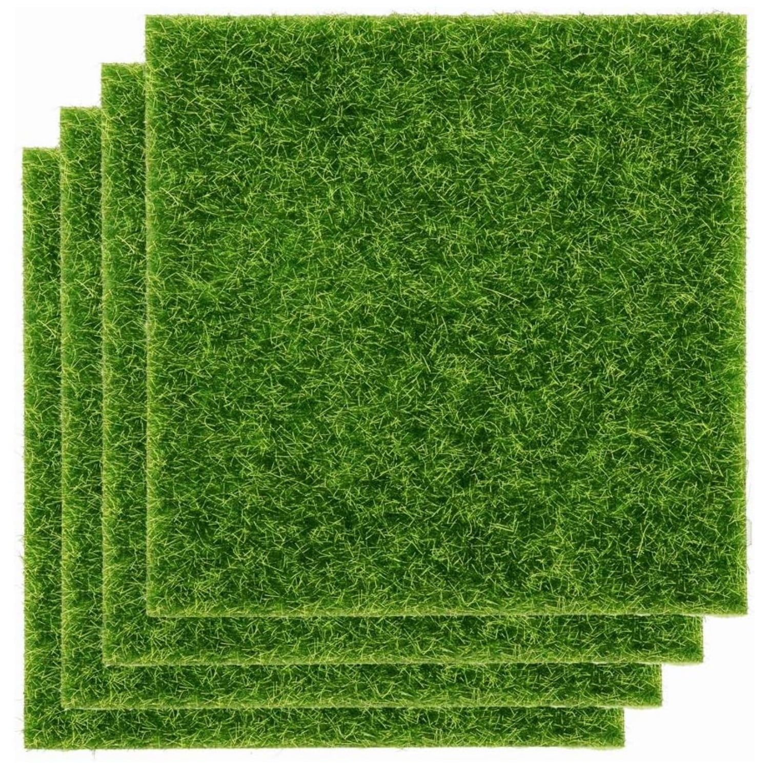 4 Pcs Artificial Garden Grass, Fairy Fake Craft Grass Lawn, Fake Grass ...