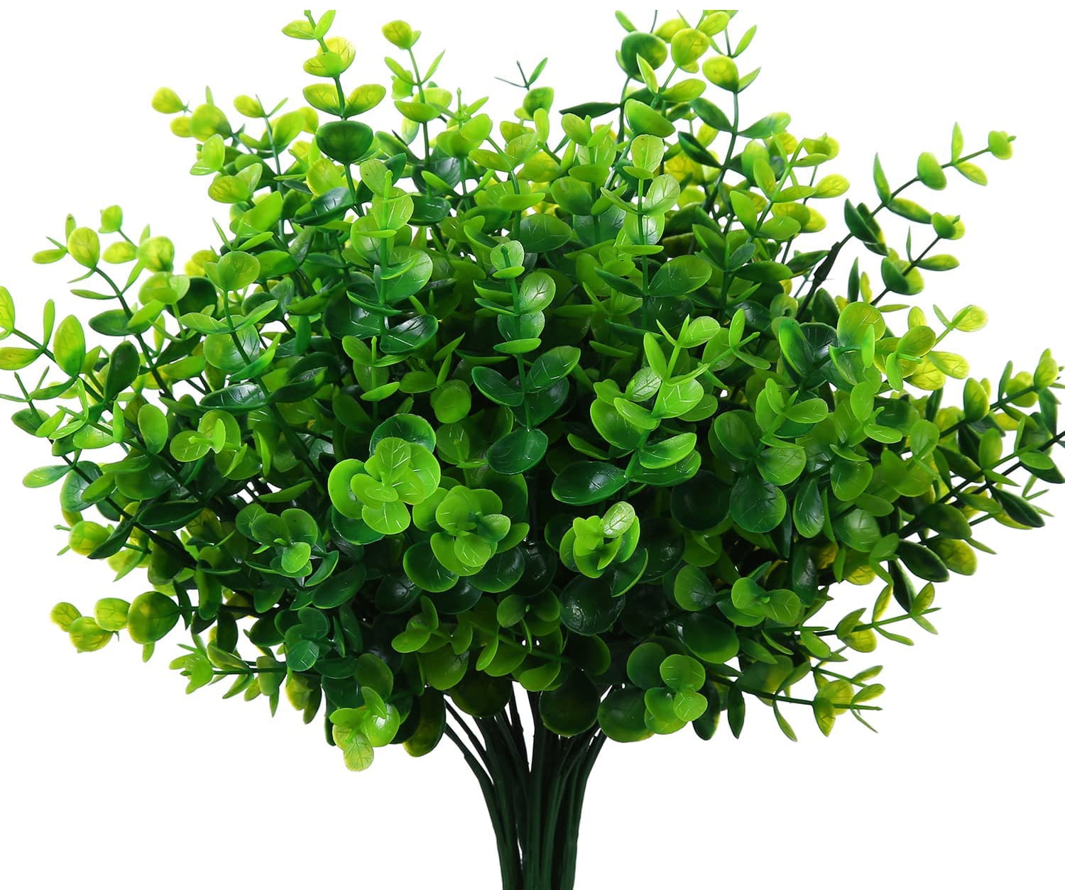 4 Pcs Artificial Greenery Plants Outdoor UV Resistant Fake Plants ...