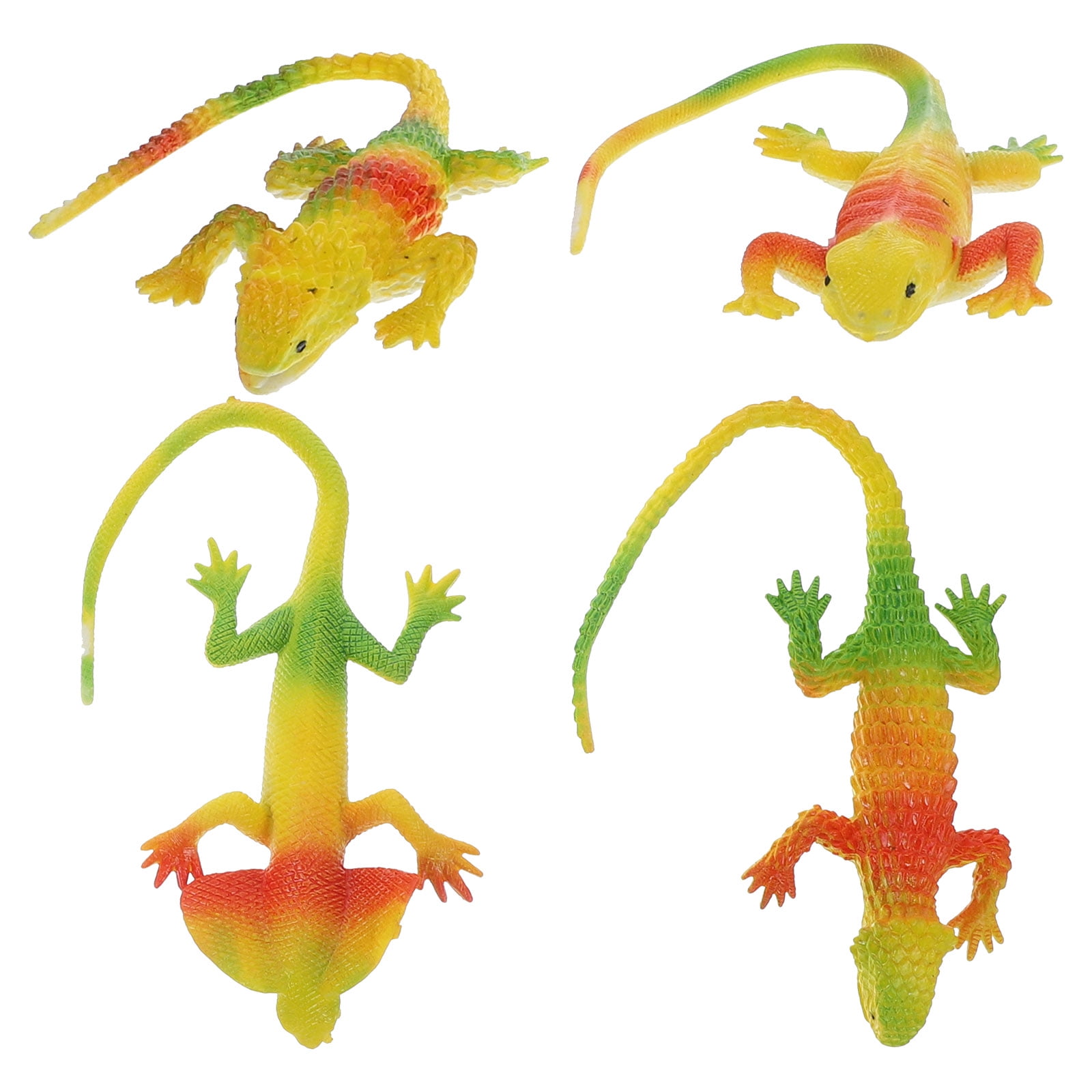 4 Pcs Artificial Lizard Models Lizard Decors Toy's for Kids Lizard ...