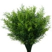 4 Bundles Artificial Outdoor Plants Plastic Wheat Grass Greenery Shrubs ...