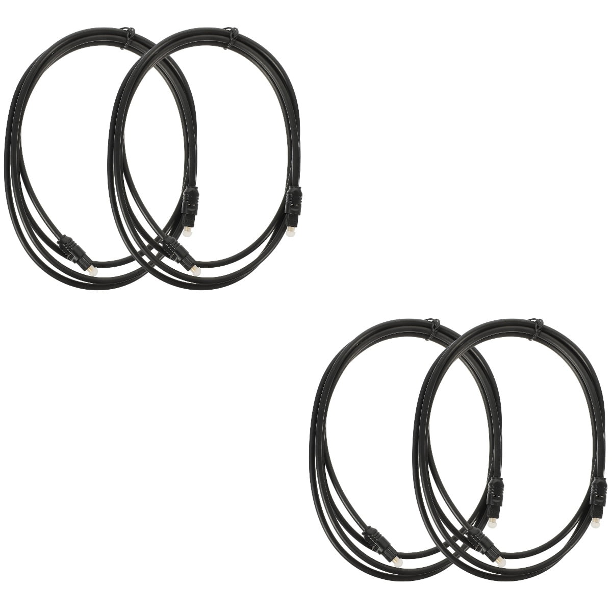 4 Pcs Audio Optical Cable for Sound Bar Fiber Male to Cord Speaker Bars ...
