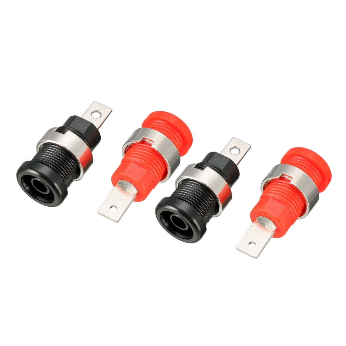 4 Pcs Audio Speaker Terminal Connectors Binding Post 4mm Banana Jack ...