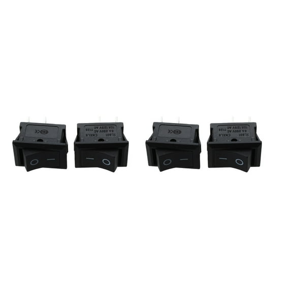 4 Pcs Auto Car AC 6A/250V 10A/125V 2 Pin Position ON/OFF Rocker Switch KCD1 - Walmart.com