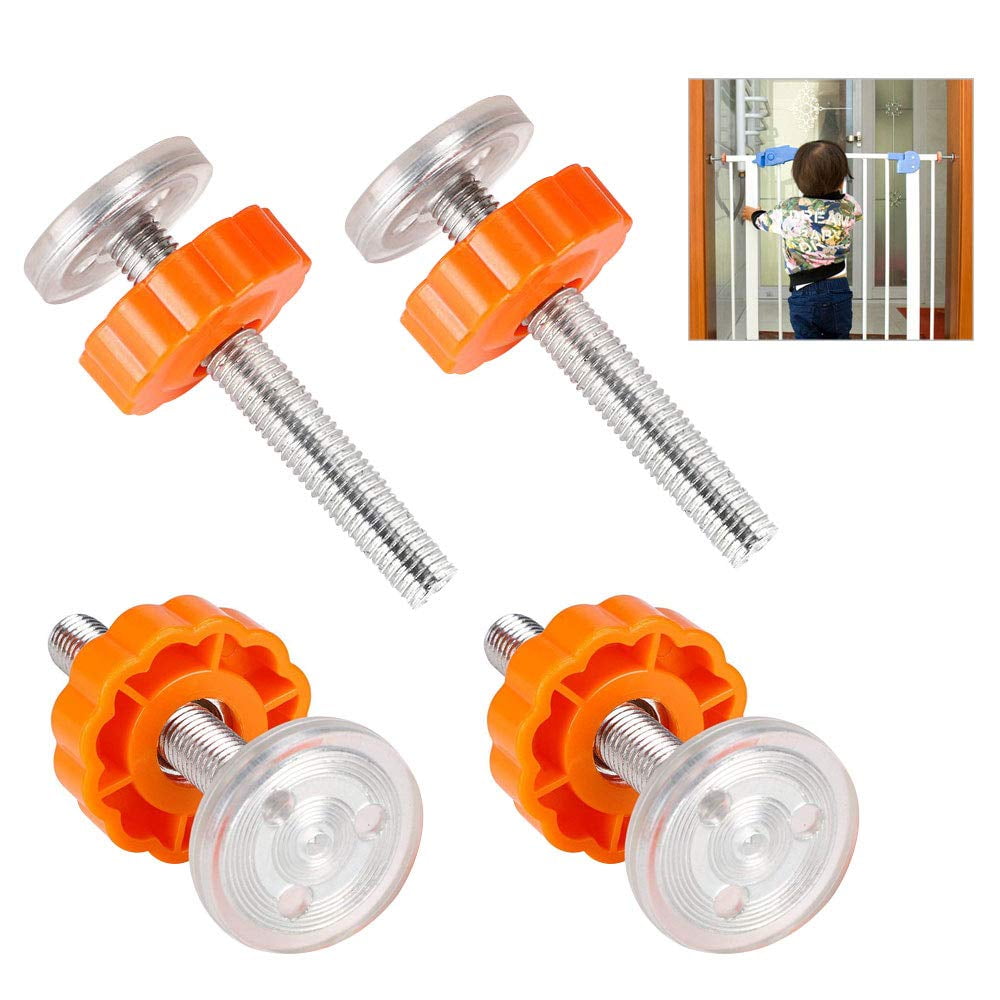 4 Pcs Baby Gate Push Screws M10 Baby Gate Screw Bolts Spindle Rods ...