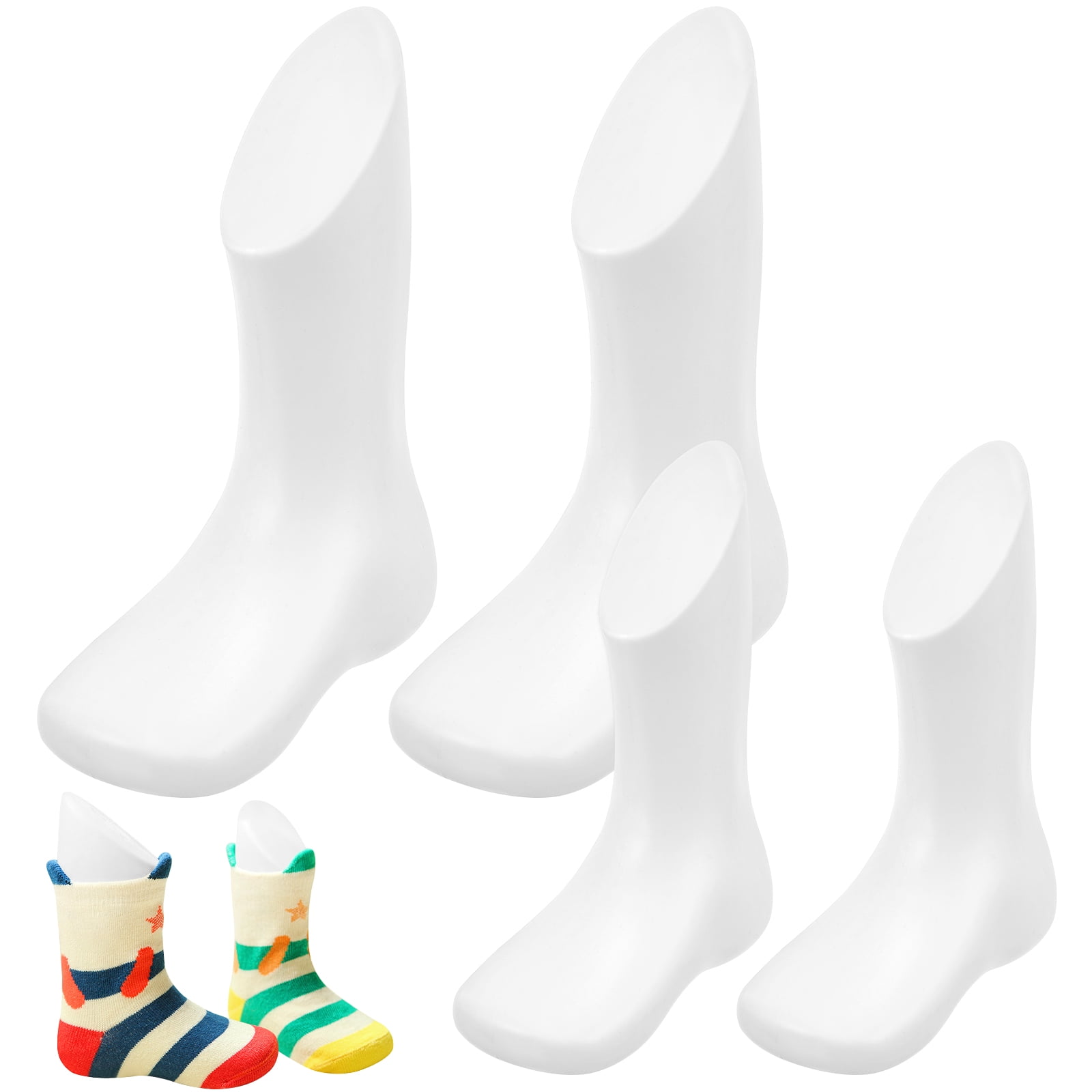 4 Pcs Baby Plastic Foot Mold Slippers Hollow Socks While Sandals Boy ...