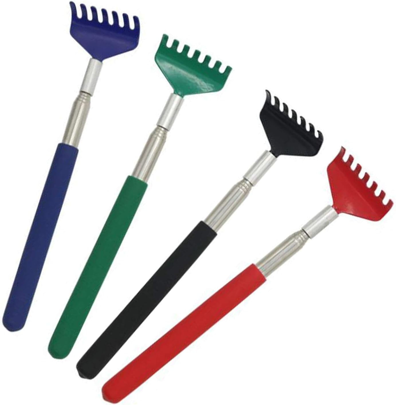 4 Pcs Back Scratcher Portable Extendable Back Scratcher with Telescopic ...