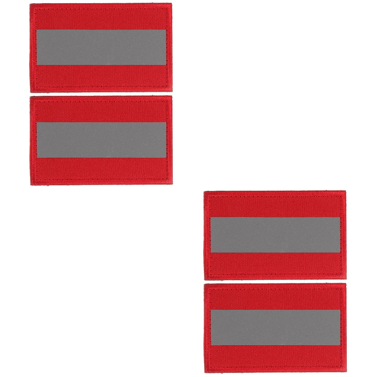 FENGGUIQU Red Reflective Patch for Clothes and Backpacks Night Use 4Pcs ...