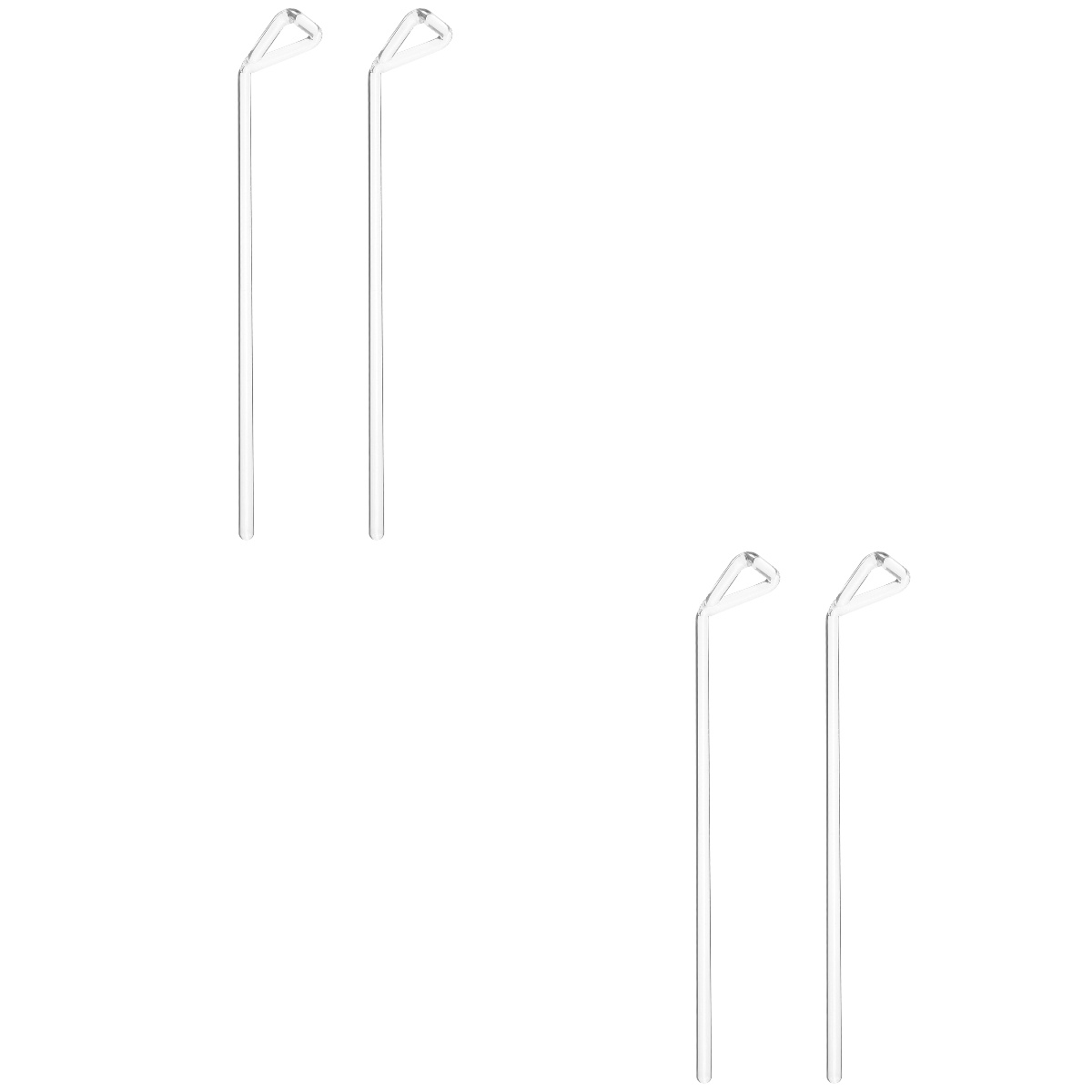 4 Pcs Bacteria Diffuser Scraper Tool Glass Laboratory Stick ...