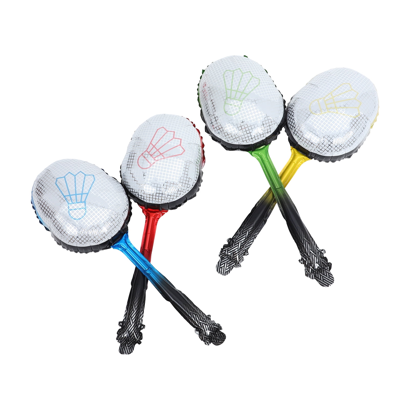 4 Pcs Badminton Racket Balloon Tennis Party Balloons Decorations ...