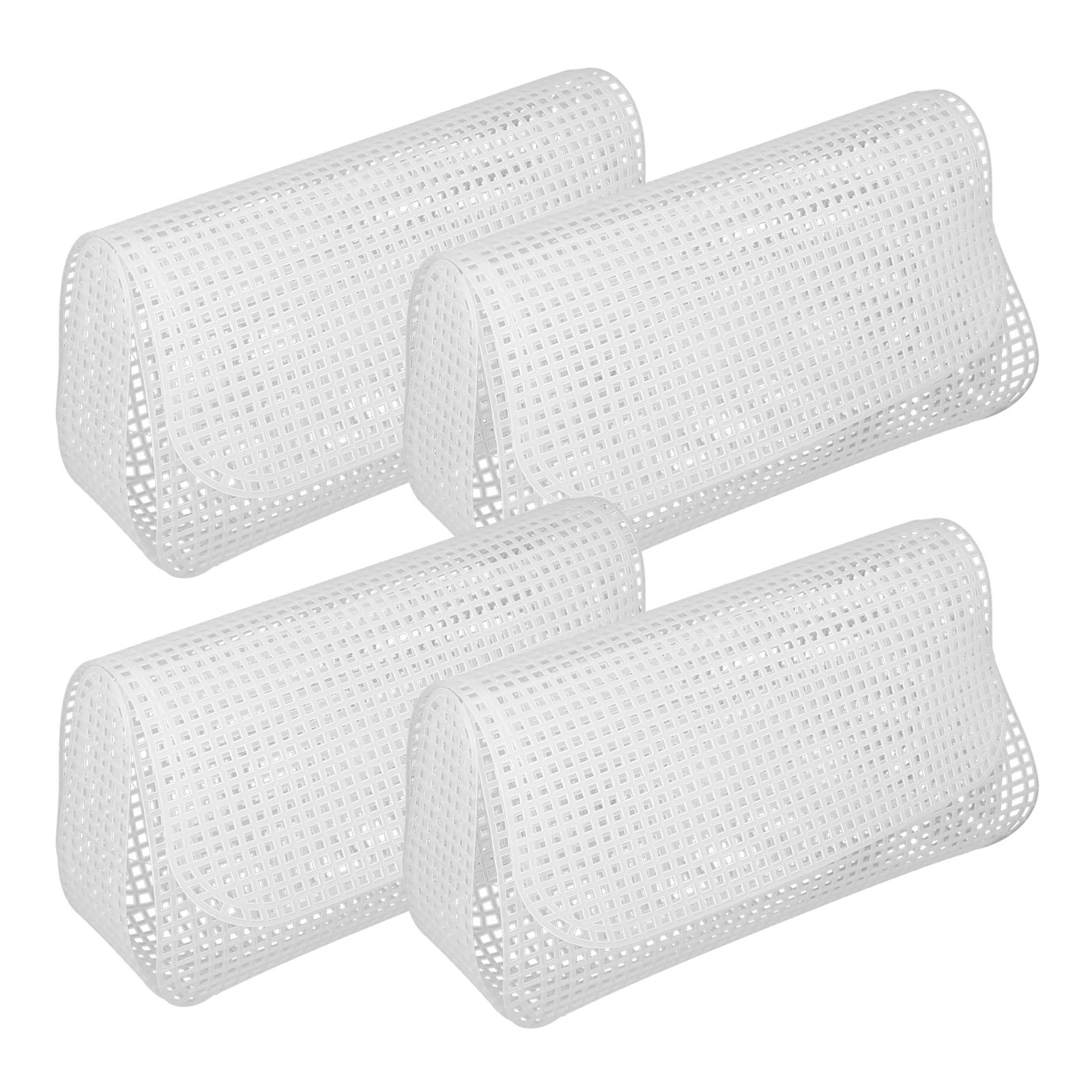 4 Pcs Bag Fixed Mesh Piece Cross Stitching Pads Plastic Sheet Hand ...