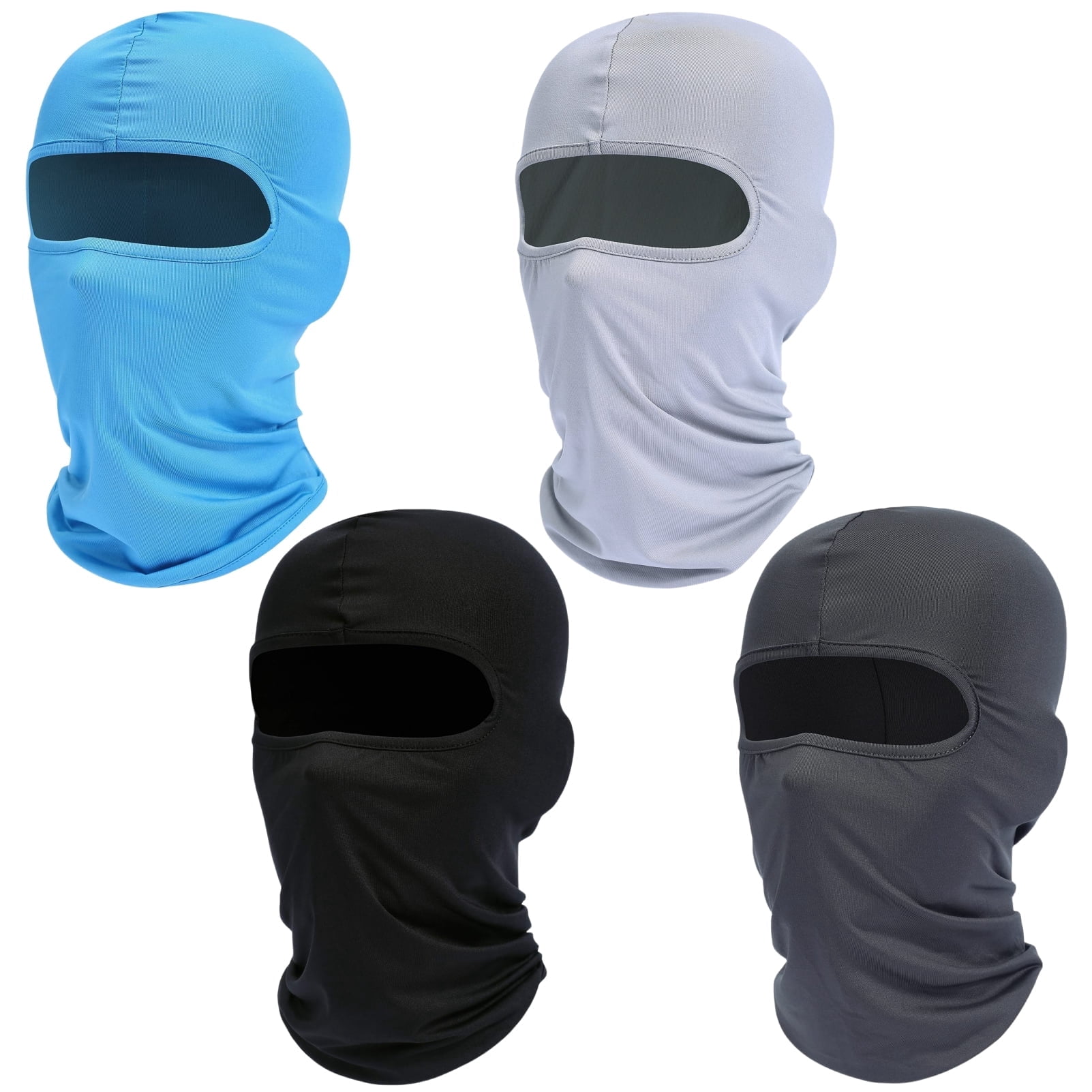 Coolzu Balaclava Face Mask, 4 Pcs Full Face Cover Hood for Men and ...