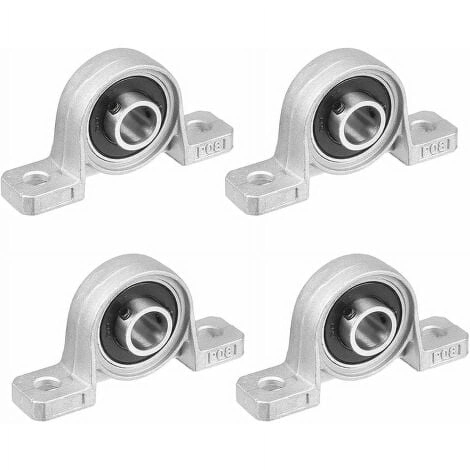 4 Pcs Ball Bearings, Pillow Block Bearings, KP08 8mm Bore Zinc Alloy ...
