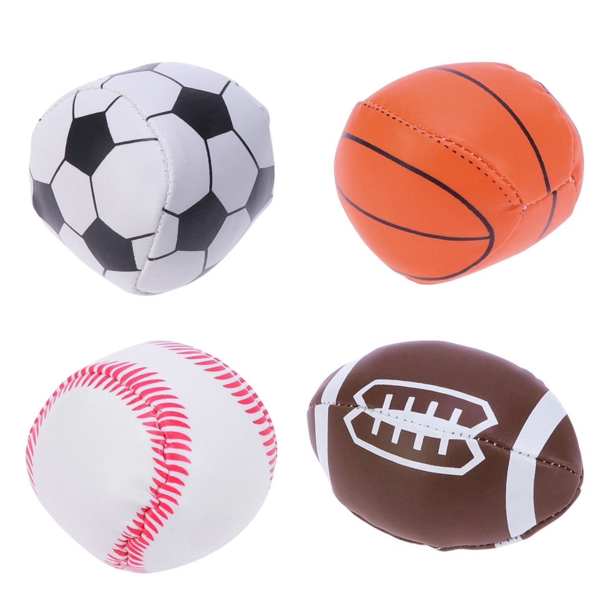 4 Pcs Ball Toys Pvc Balls Kids Sports Balls Assorted Balls Set Kids ...