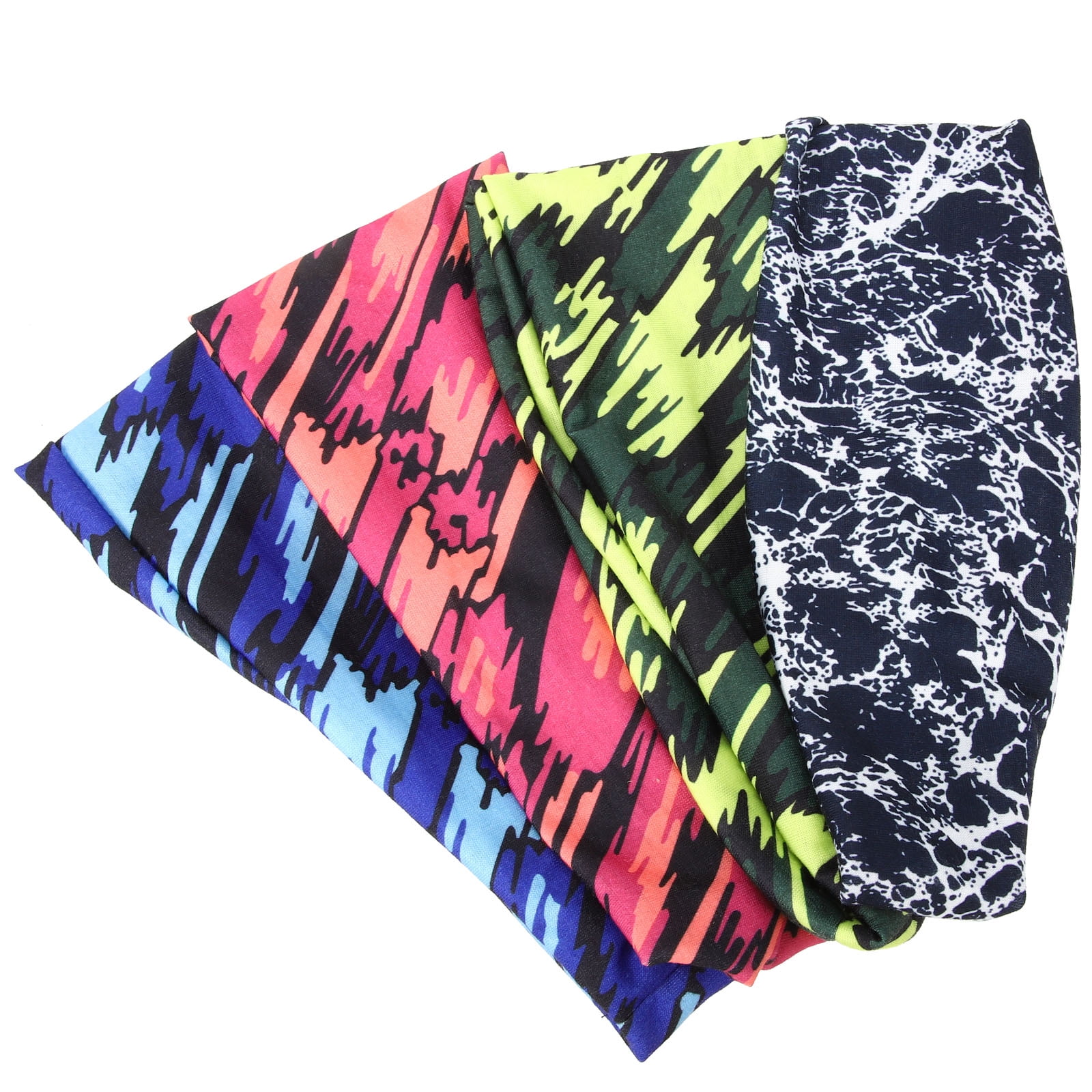 4 Pcs Bandanas for Men Mens Sweat Hair Bands Headband Polyester Fiber ...