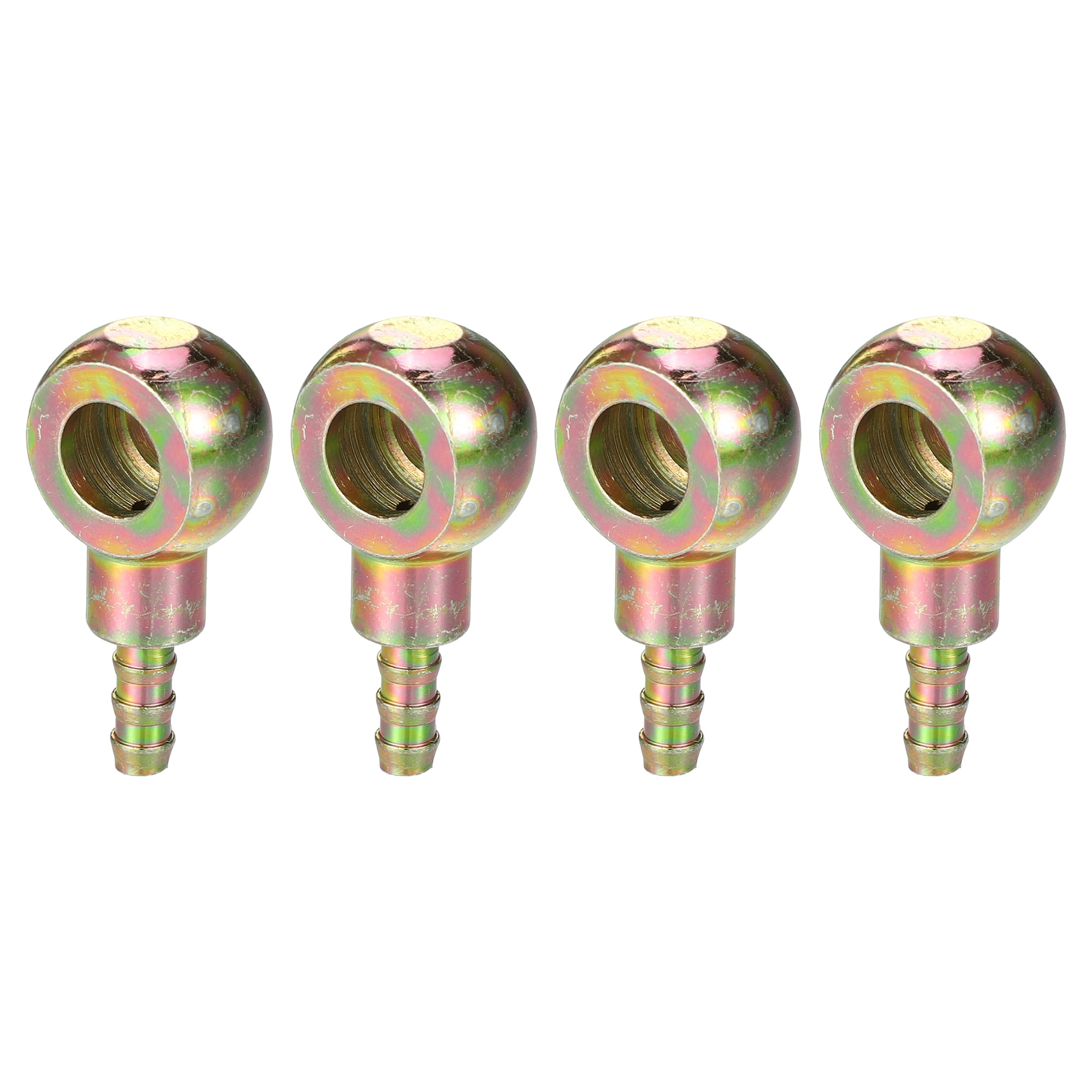 4 Pcs Banjo Bolt Hose Barb Fitting Brake Fuel Line Fitting Adapter for ...