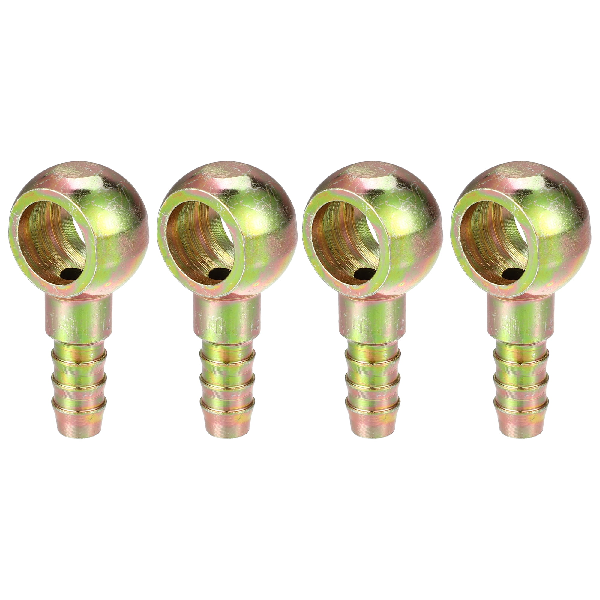 4 Pcs Banjo Bolt Hose Barb Fitting Brake Fuel Line Fitting Adapter for ...