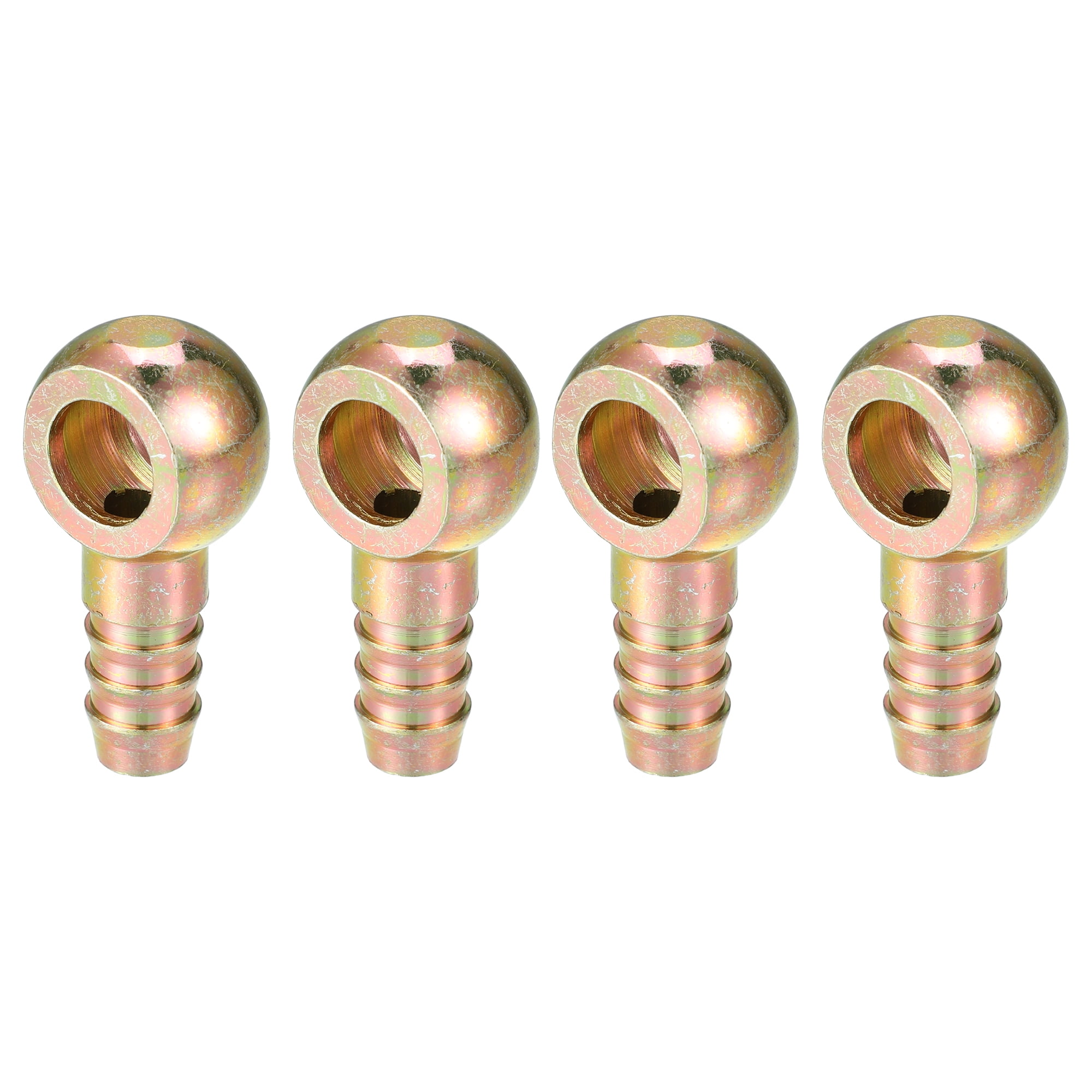 4 Pcs Banjo Bolt Hose Barb Fitting Brake Fuel Line Fitting Adapter for ...