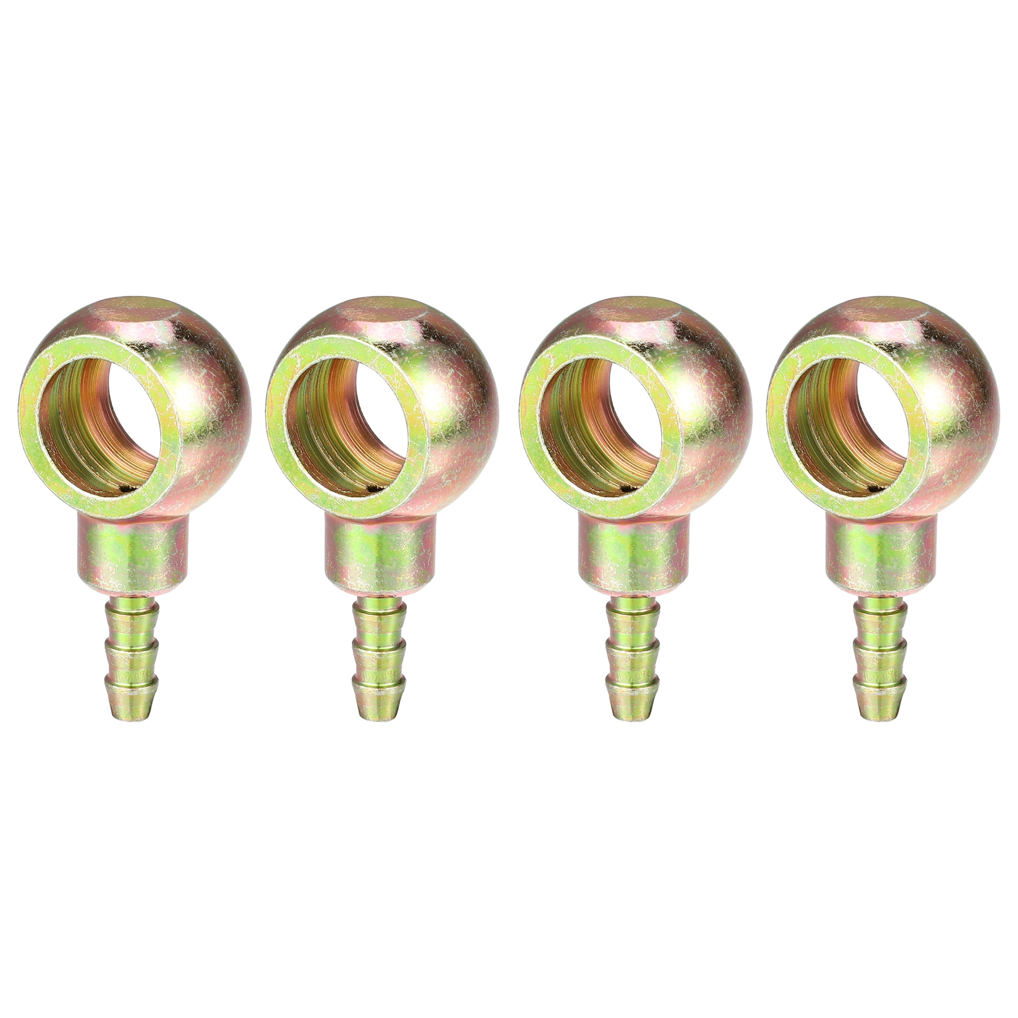 4 Pcs Banjo Bolt Hose Barb Fitting Brake Fuel Line Fitting Adapter for ...