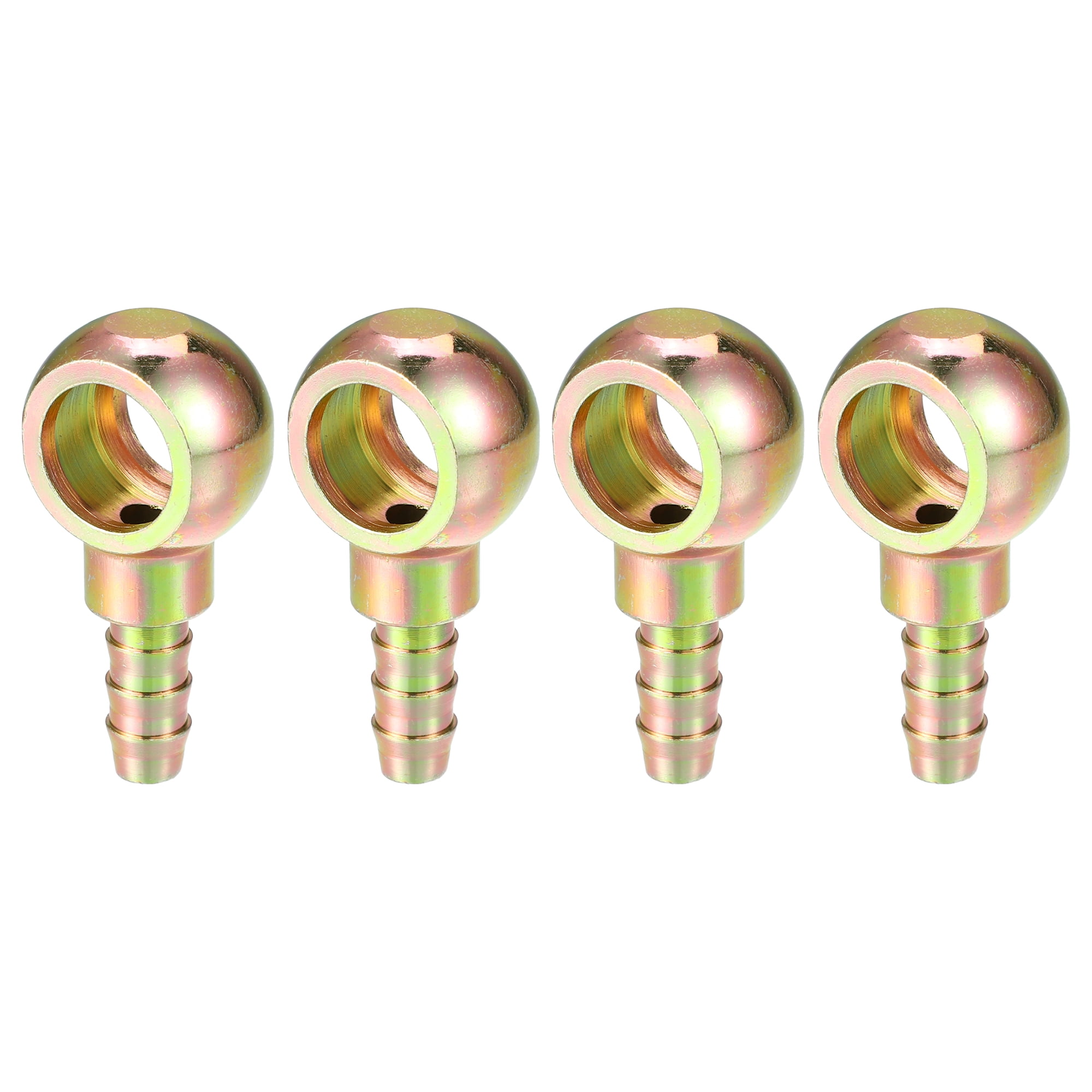 4 Pcs Banjo Bolt Hose Barb Fitting Brake Fuel Line Fitting Adapter for ...