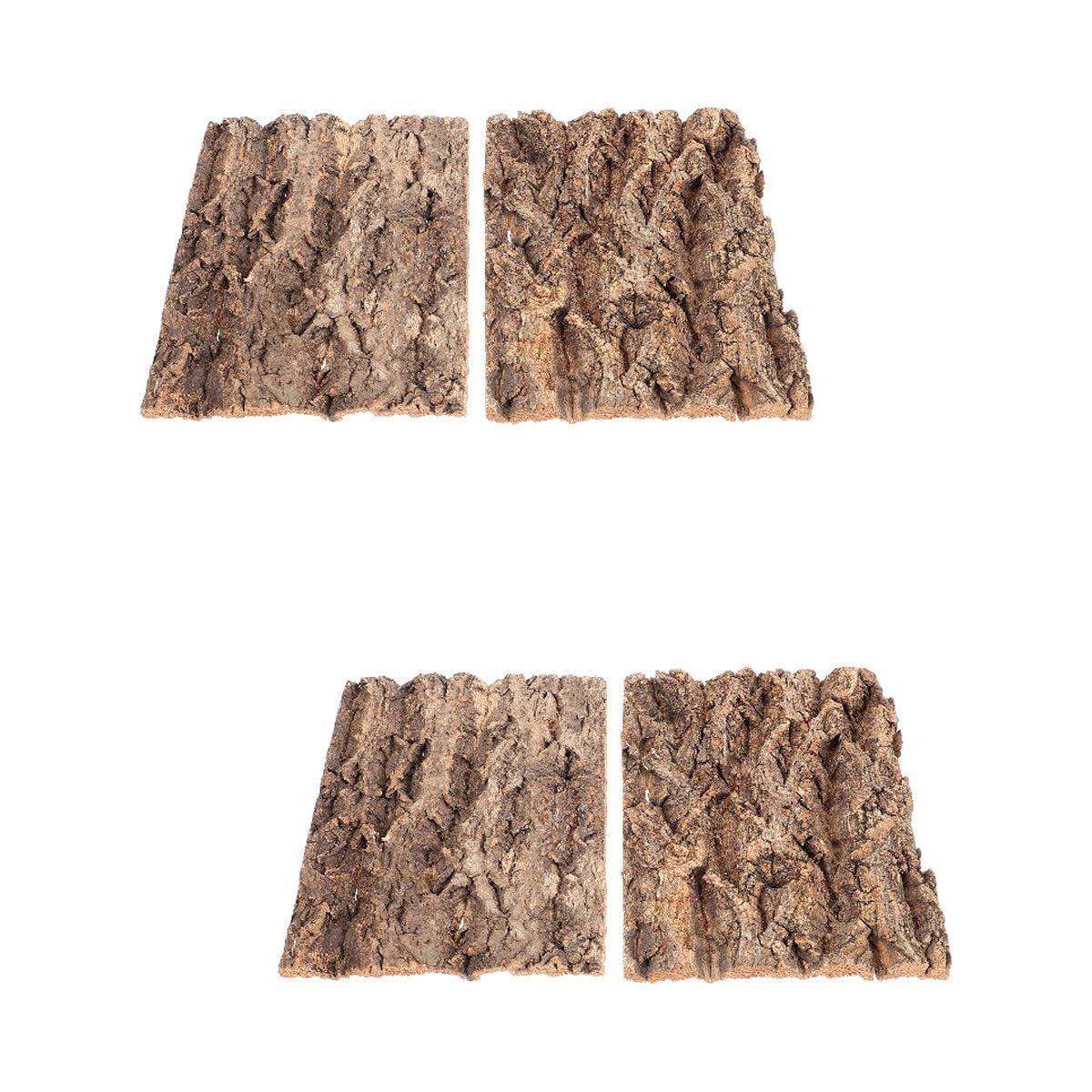 4 Pcs Bark Decoration Ornament Turtle Basking Platform Novelty Tree ...