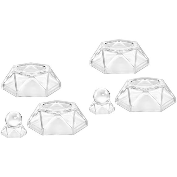 4 Pcs Base Display Shelf Display Shelves Crystal Ball Holder Sphere ...