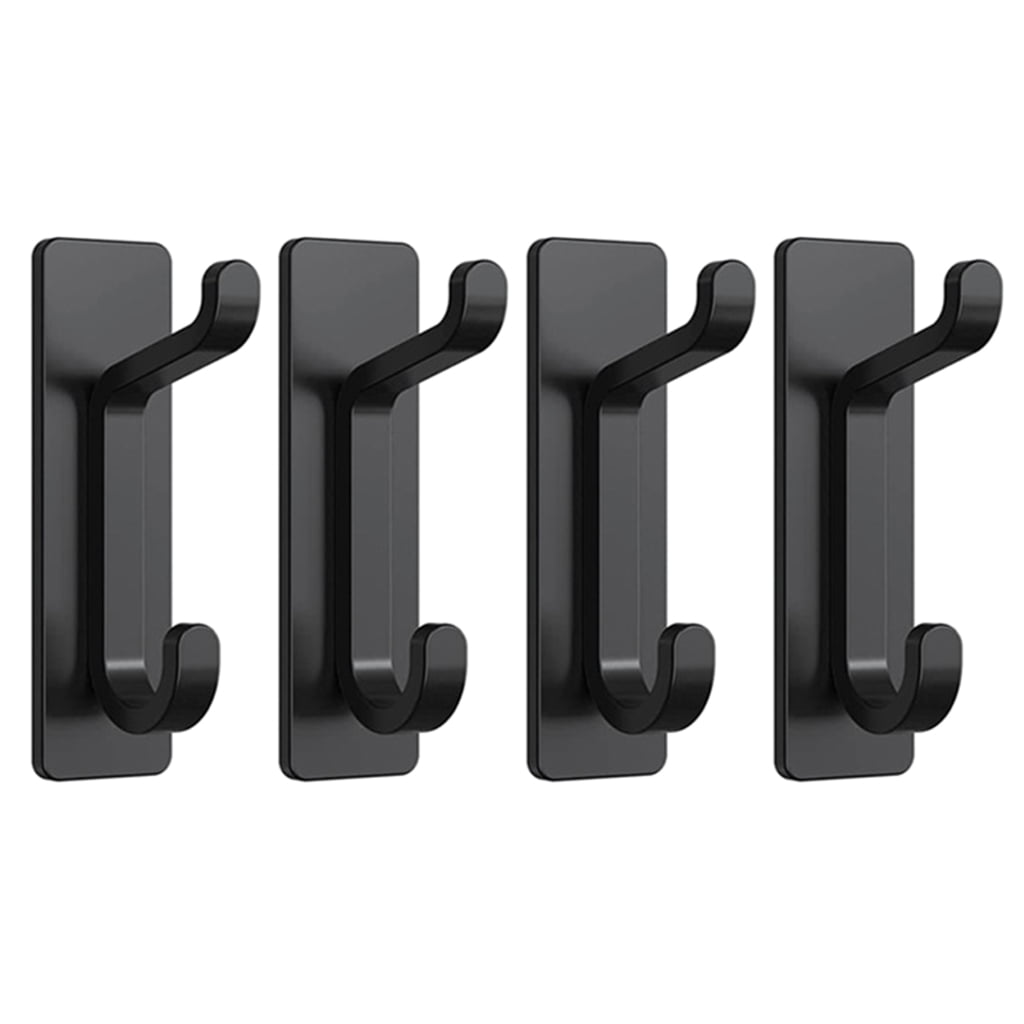 4 Pcs Bathroom Kitchen Towel Hanger Stainless Steel Hooks Punch-free ...