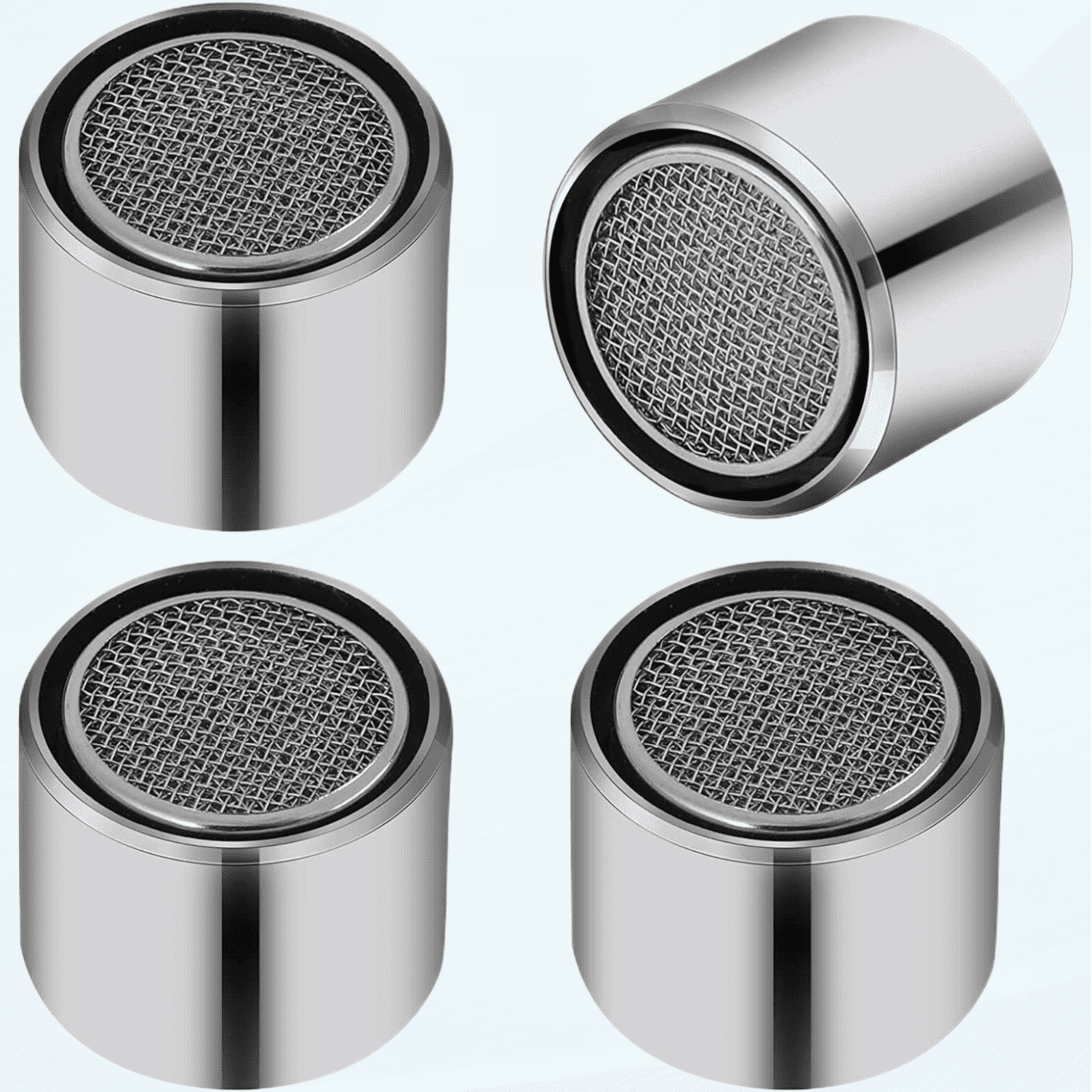 4 Pcs Bathroom Sink Filter Kitchen Faucet Aerator with Brass Shell 55/ ...