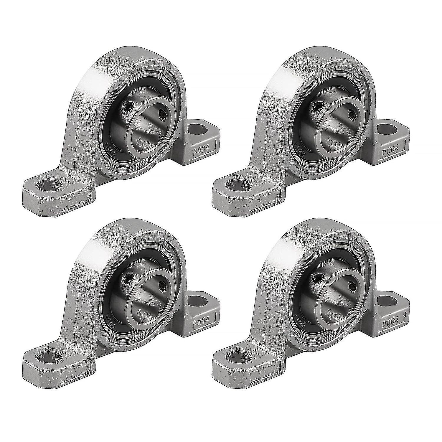 4 Pcs Bearing Housing Flange Bearing 20mm Kp004 Ball Bearing Block ...