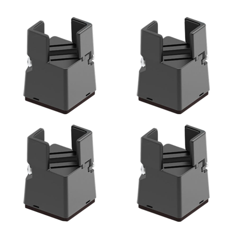 4 Pcs Bed Risers with Adjustable Screw Clamp, Elevation in Heights 2 In ...
