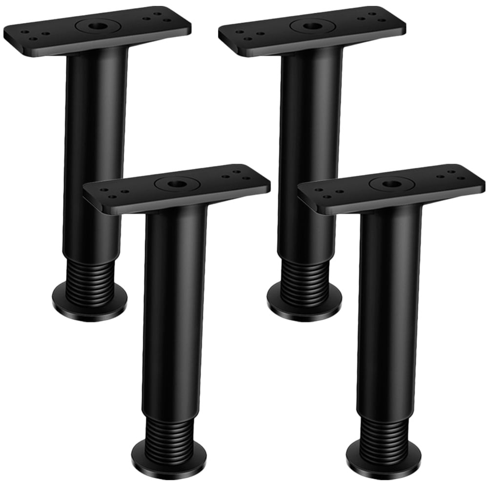 4 Pcs Bed Support Frame Adjustable Parts Legs Replacement Risers King ...
