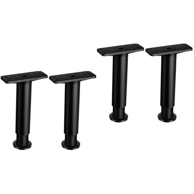 4 Pcs Bed Support Frame Legs Adjustable Replacement Risers Stabilizer ...