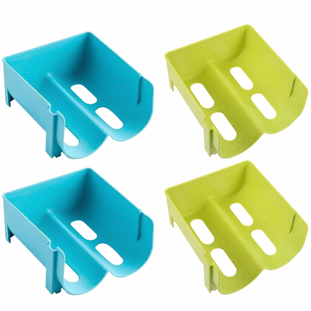 MLINS 4pcs Stackable Drink Racks Refrigerator Drawer Storage Boxes ...