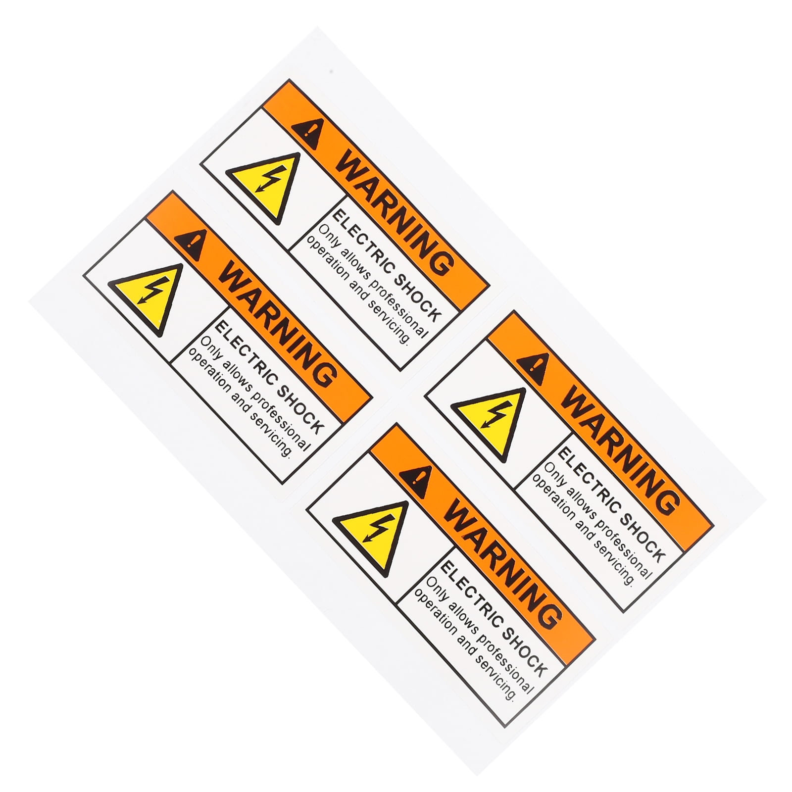CIMAXIC 4Pcs Warning Electrical Stickers PVC Adhesive Caution Signs for ...