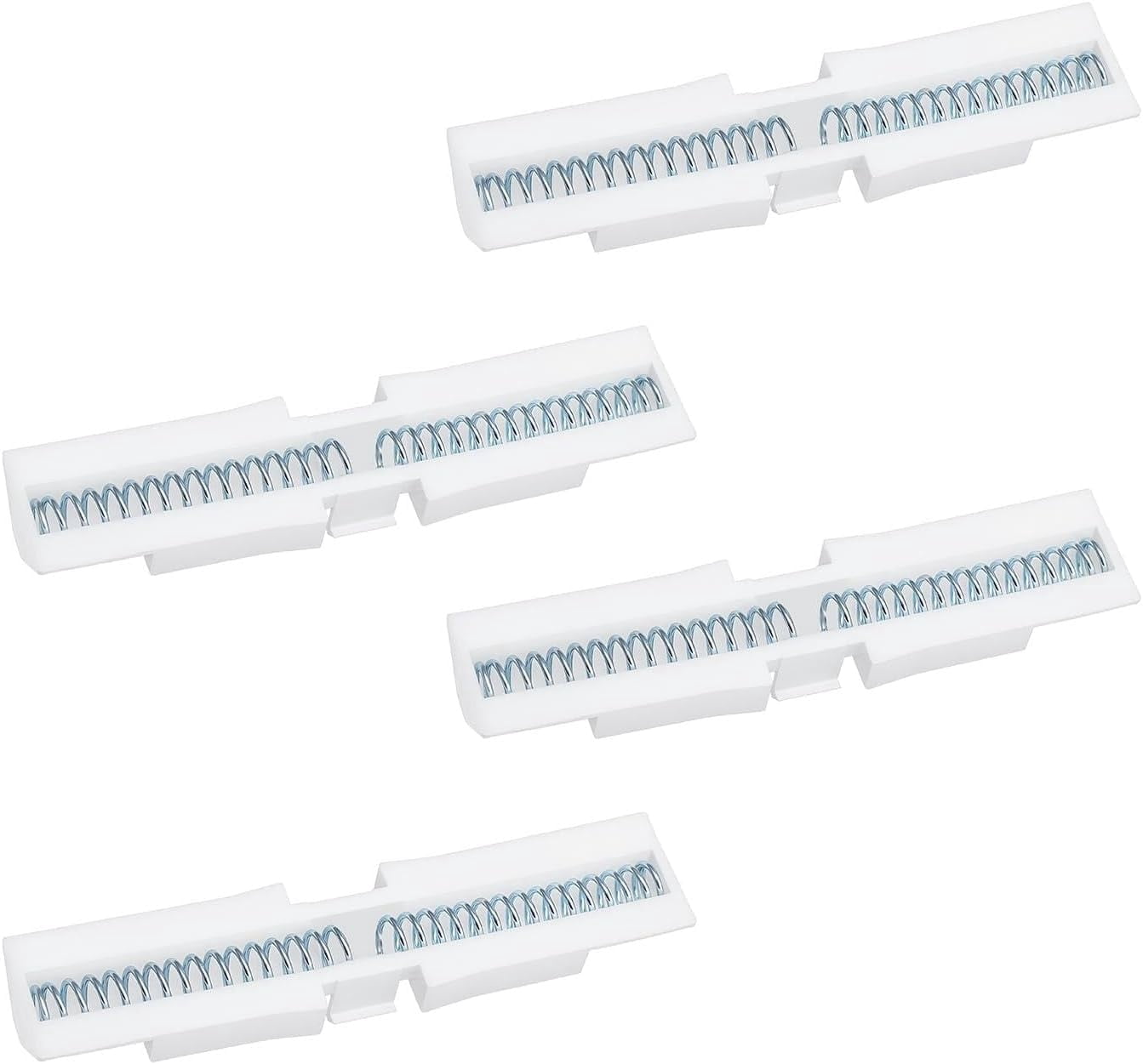 4 Pcs Bi-Fold Door Slide Guide, ABS Spring Bifold Rail White Closet ...