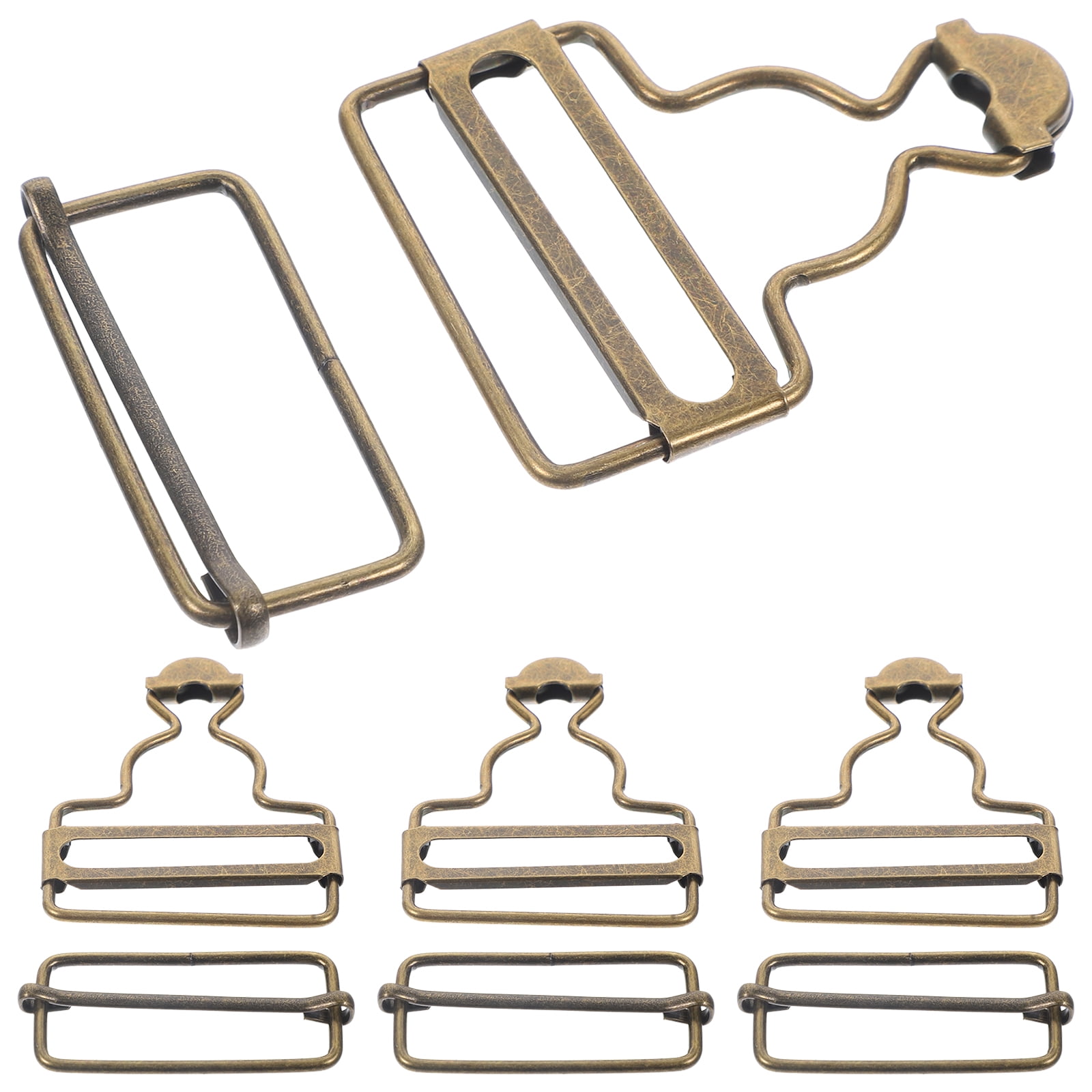 4 Pcs Bib Pants Buttons Adjustable Gourd Buckle Jeans for Men Men's ...