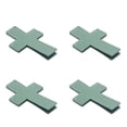 4 Pcs Bible Bookmarks Simple Page Marker PU1eatherBookmarks Crossed ...