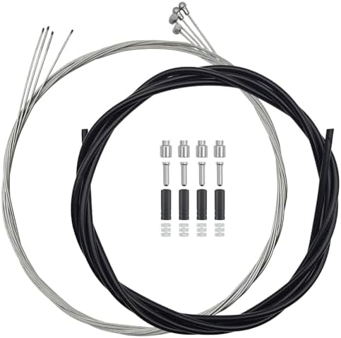4 Pcs Bike Brake Cable Kit, Road Bike & Universal Standard Bicycle Brake Cable, Professional ...