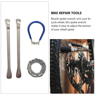 4 Pack Bike Spoke Tool Spoke Pocket Tool 6 in 1 Bike Rim Truing Tool ...