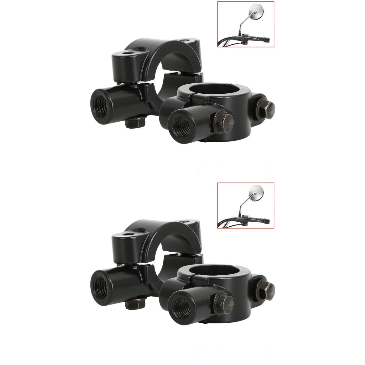 4 Pcs Bike Stand Rear View Camera Mirror Motorcycle Side Rearview for ...