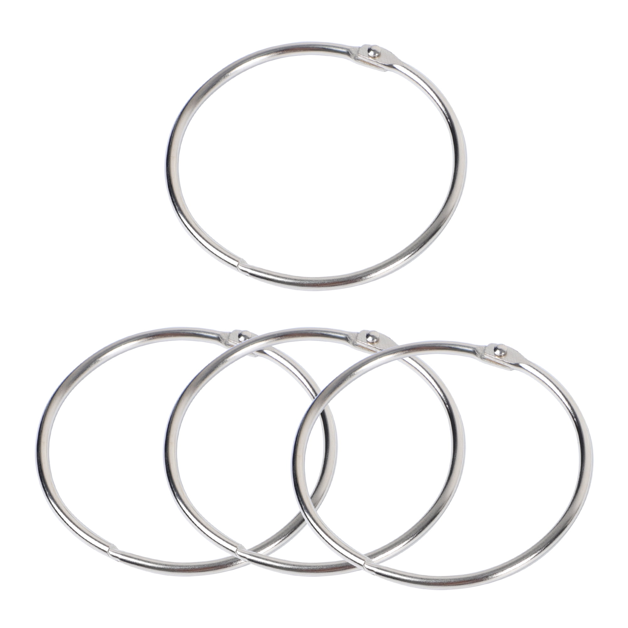 4 Pcs Binder Rings 3.1 Inch Inner Dia, Metal Book Rings, Loose Leaf ...