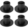 4 Pcs Black Candle Holders Retro Farmhouse Candlestick Holders for ...