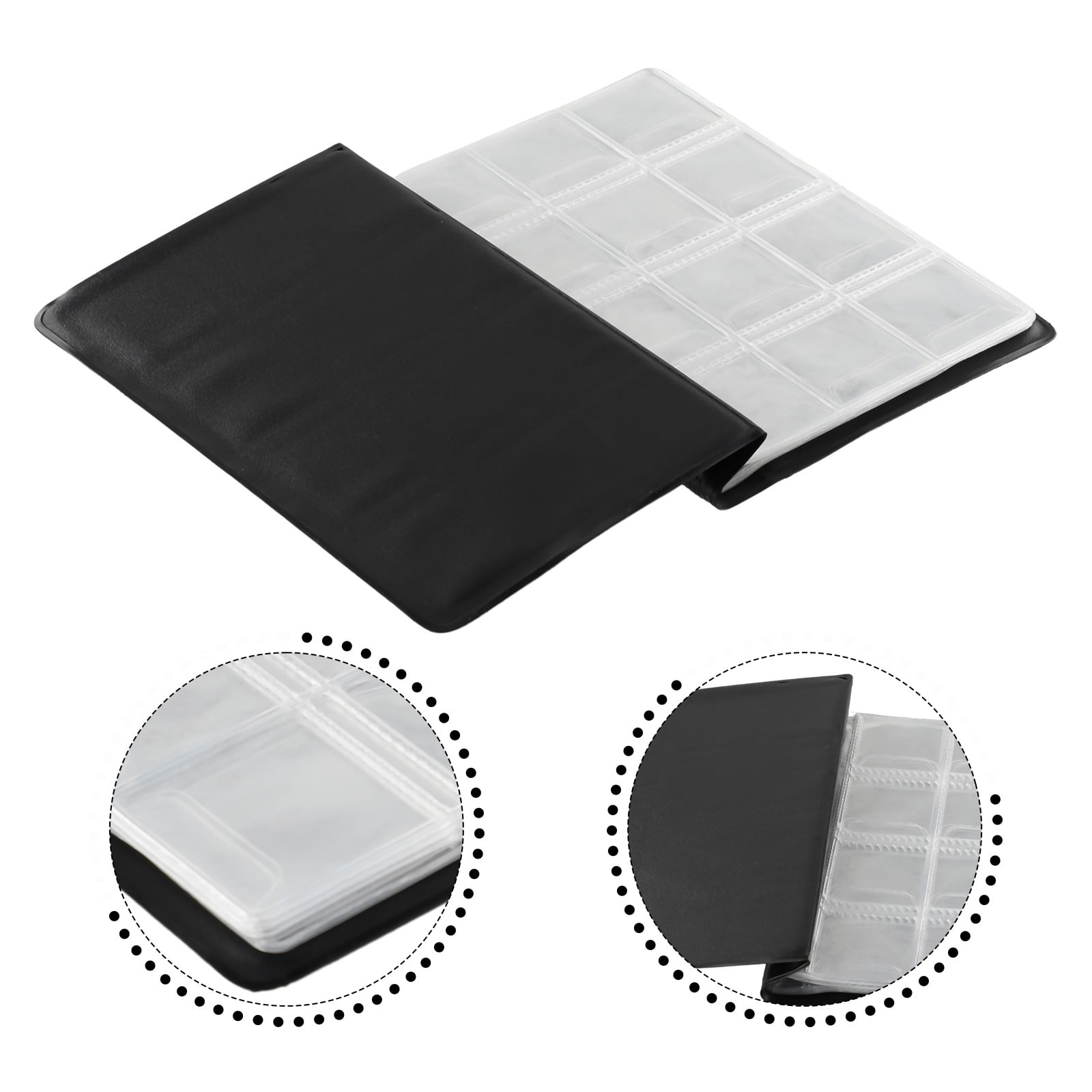 4 Pcs Black Commemorative Album, 120 Grid PVC Coin Book Coin Collection ...