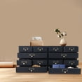 4 Pcs Black Desktop Organizer, Wooden Desktop Organizer, Wooden Storage ...