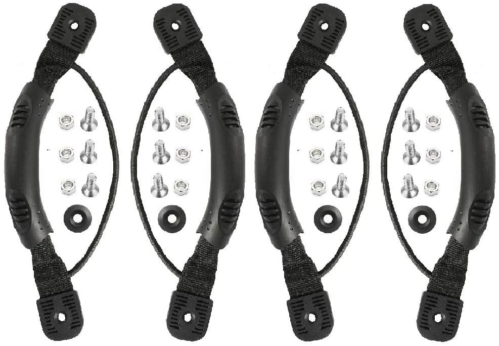 4 Pcs Black Kayak Canoe Boat Side Mount Carry Handles/Paddle Park Kayak ...