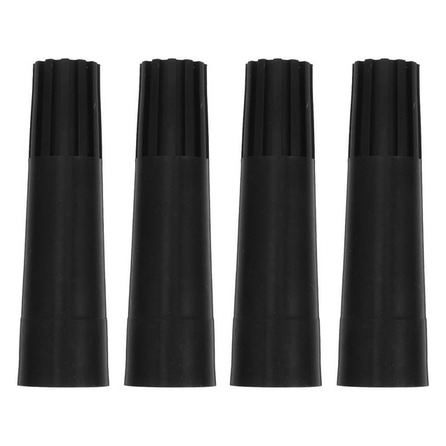 4 Pcs Black Plastic Broom Handle Threaded End Adapter for Connecting ...