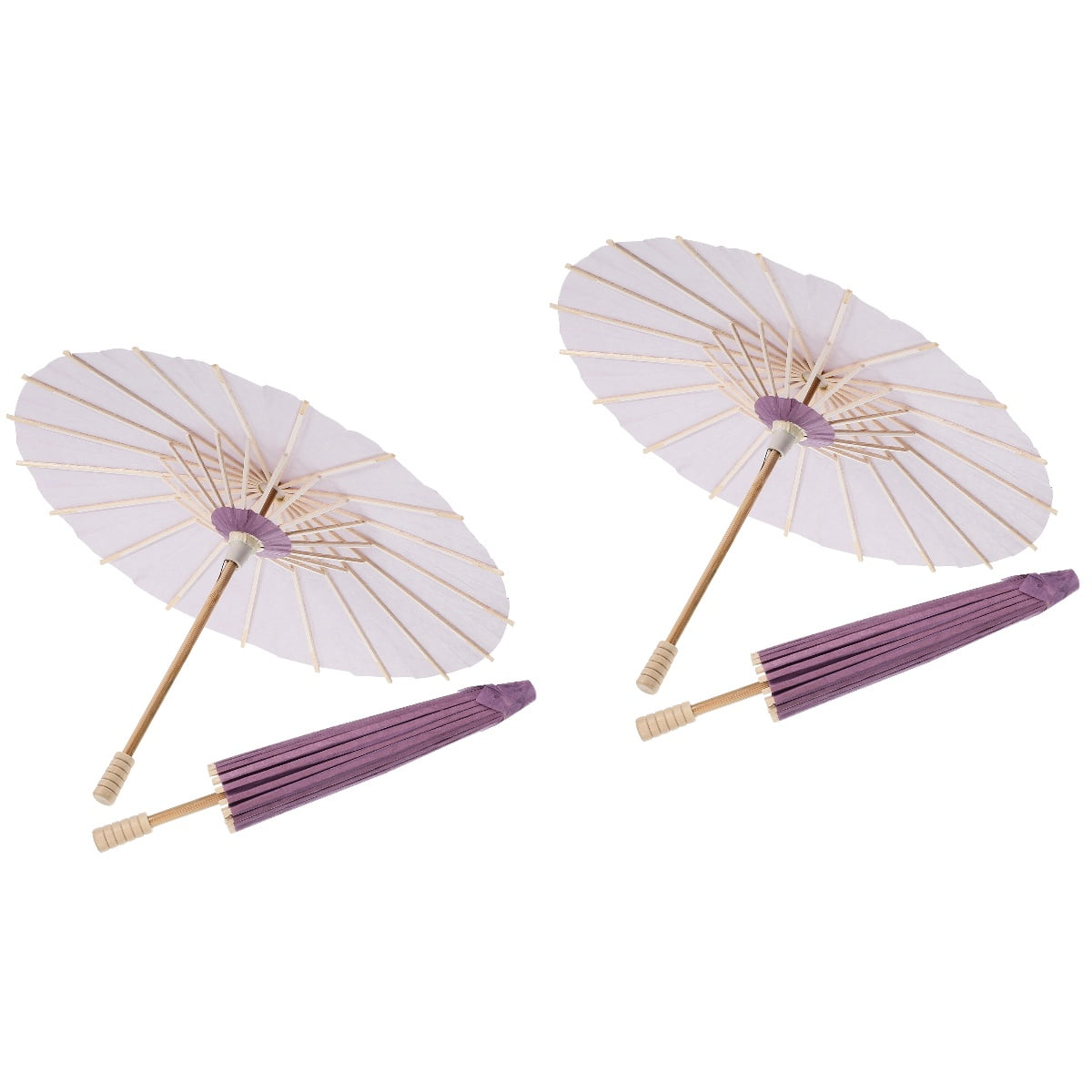 4 Pcs Blank Paper Umbrella Vintage Decor DIY Umbrellas Decorative ...