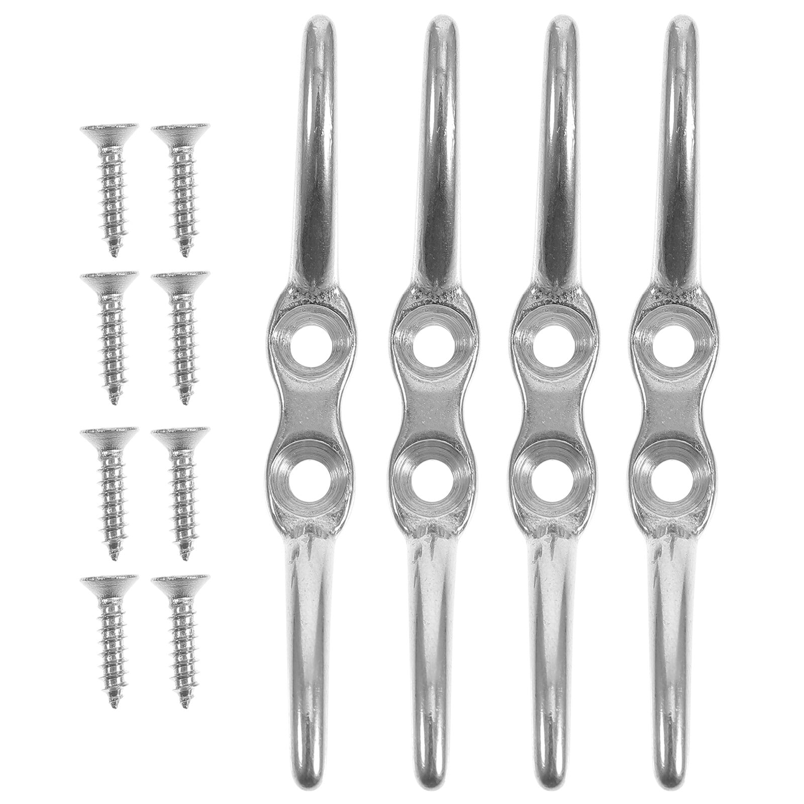 4 Pcs Blind Accessory Hooks Curtain Hooks Stainless Steel Cleats Rope ...