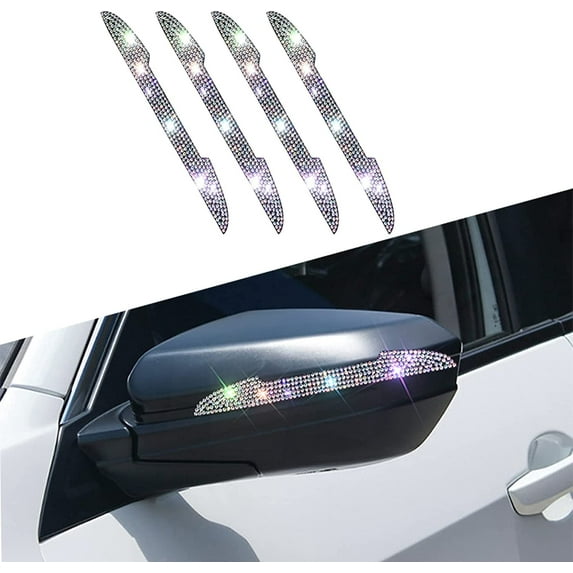 4 Pcs Bling Rhinestone Car Door Scratch Protector, Crystal Diamond Car ...