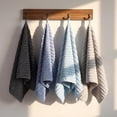 4 Pcs Blue Hand Towel for Bathroom 14 x 30 Inch Neutral Microfiber ...