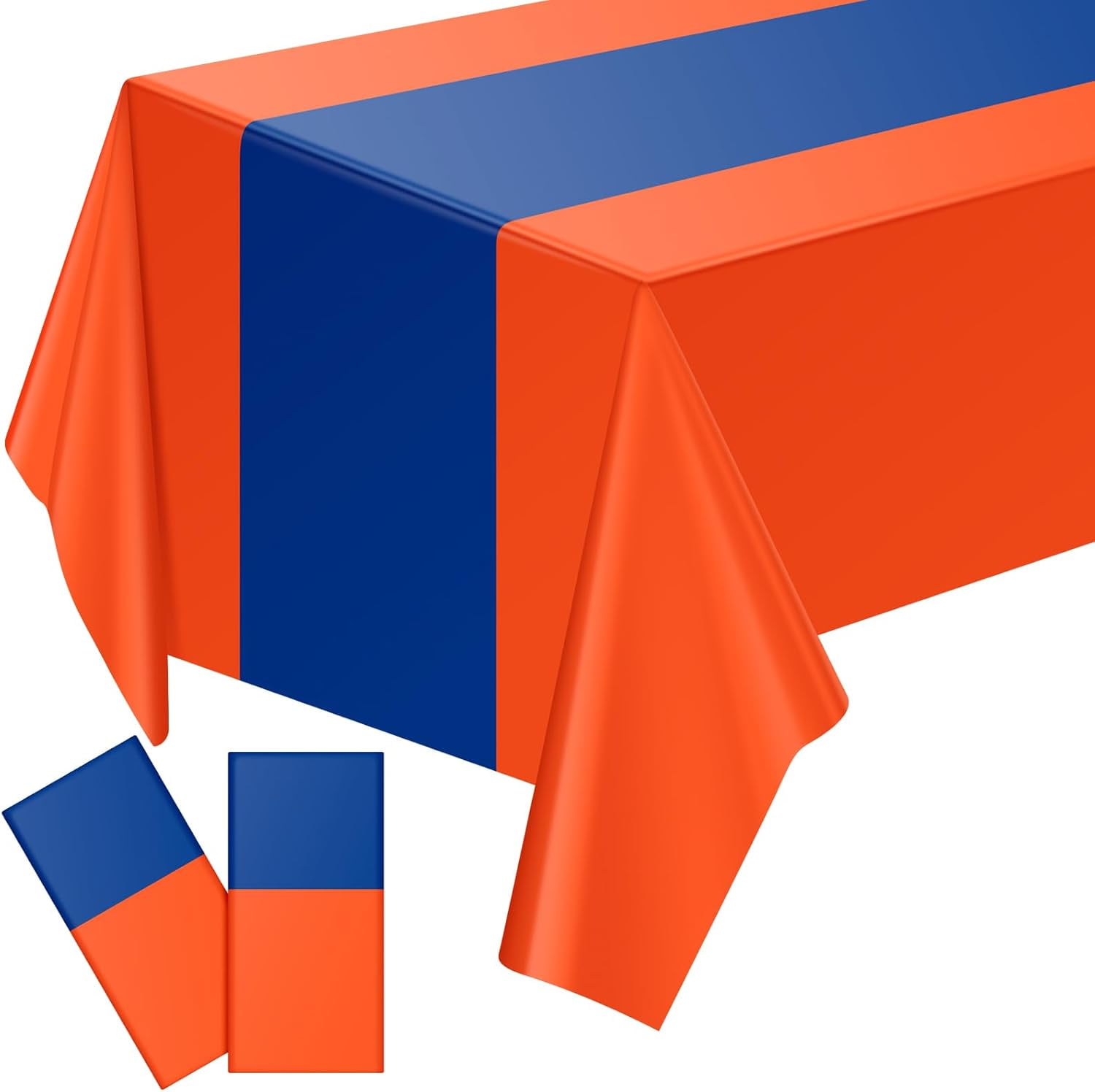 4 Pcs Blue and Orange Tablecloth Dragon Party Anime Theme Table Cloth ...